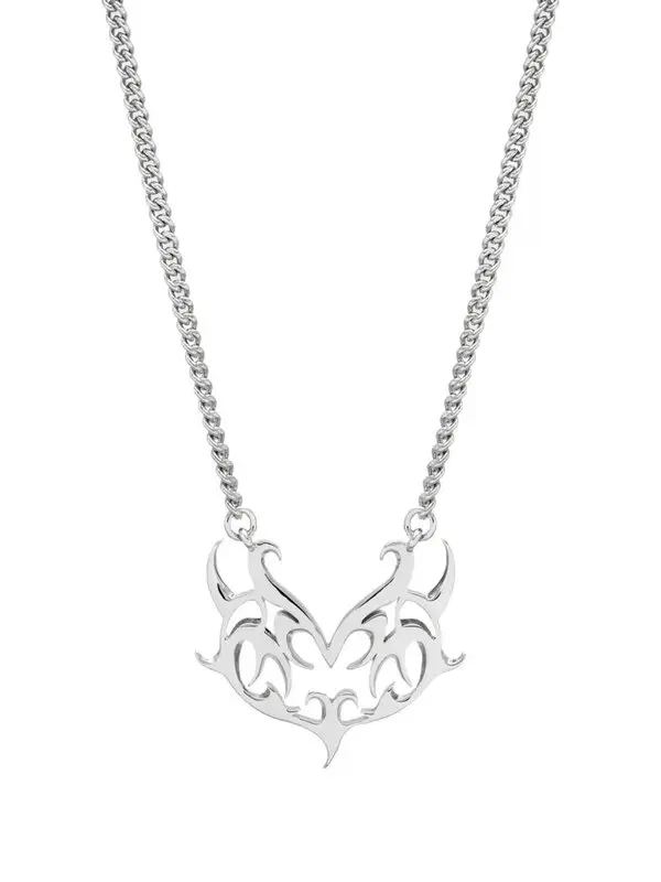 YOJ Her Heart" Tone Necklace - Silver