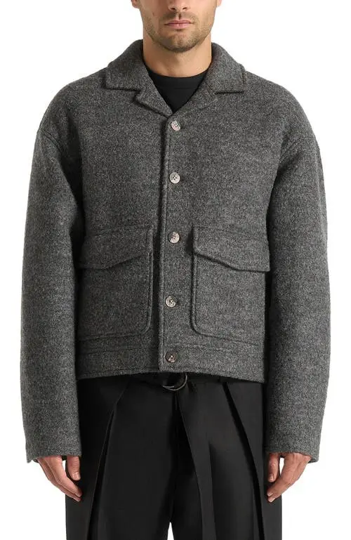 Manière De Voir Maniere De Voir Aurel Wool Jacket With Revere Collar