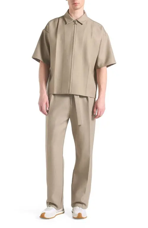 Manière De Voir Manìere De Voir Relaxed Fit Belted Tailored Trousers