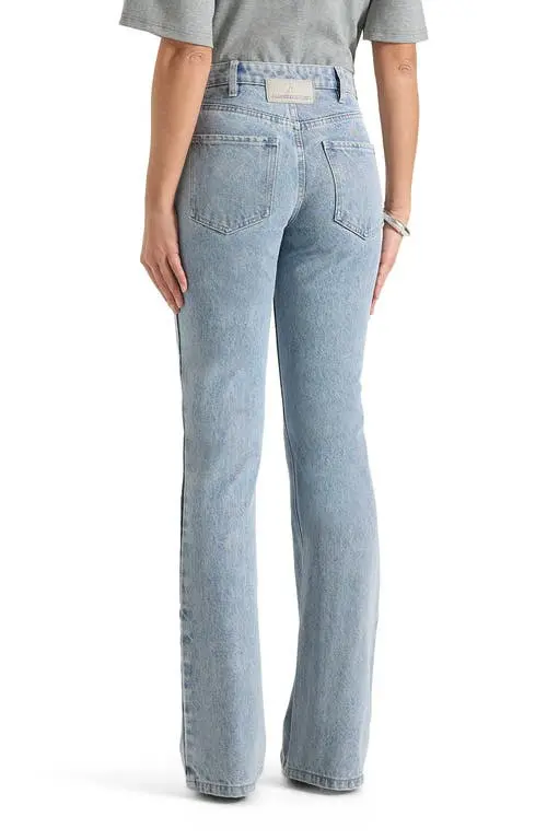 Manière De Voir Abbie Stacked Fit And Flare Jeans - Mid Blue