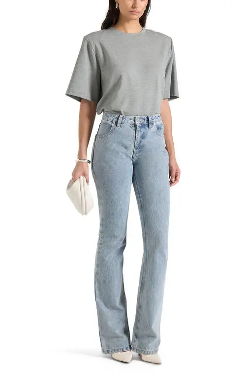 Manière De Voir Abbie Stacked Fit And Flare Jeans - Mid Blue