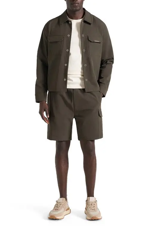 Manière De Voir Maniere De Voir Dimitri Technical Cargo Shorts - Olive