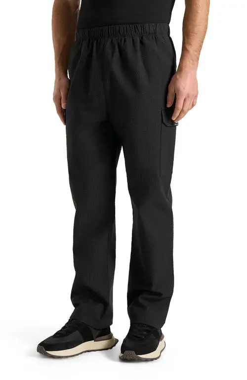 Manière De Voir Textured Cotton Cargo Trousers - Black