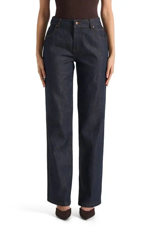 Manière De Voir Florence High Rise Straight Leg Jeans
