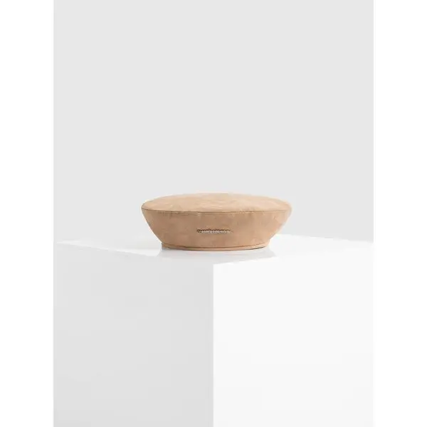 Manière De Voir Manier De Voir Suede Beret - Beige