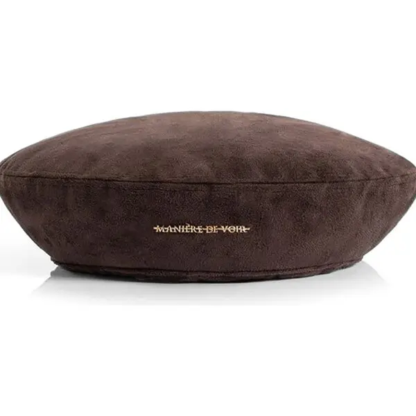 Manière De Voir Manier De Voir Suede Beret - Brown