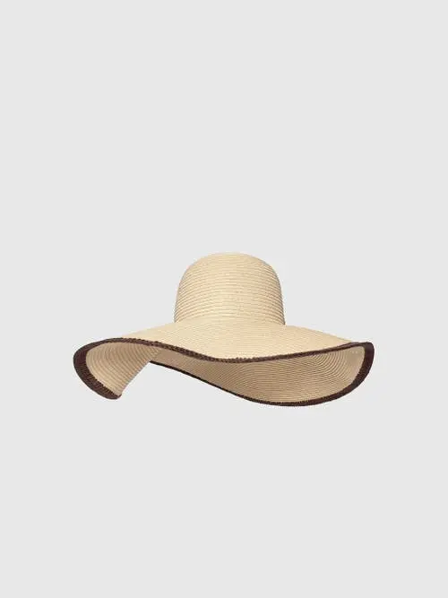 Manière De Voir Oversized Raffia Sun Hat - Natural