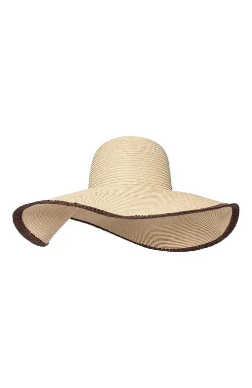 Manière De Voir Oversized Raffia Sun Hat - Natural