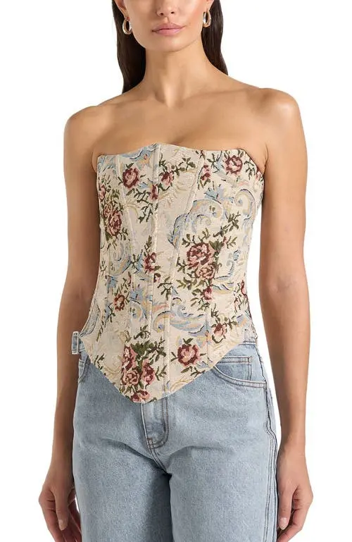 Manière De Voir Scarlett Tapestry Lace Up Corset
