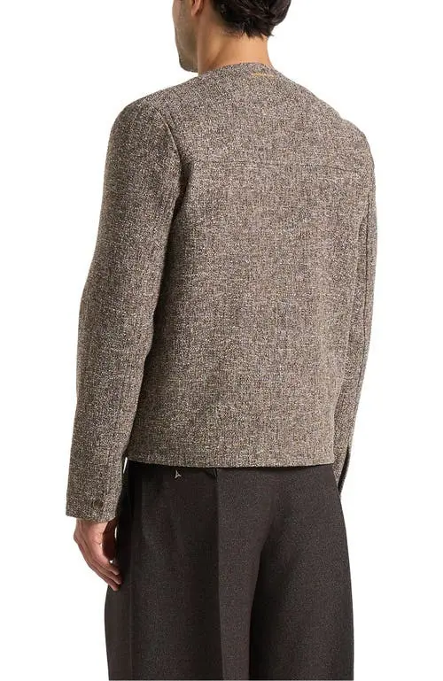 Manière De Voir Textured Bomber Cardigan