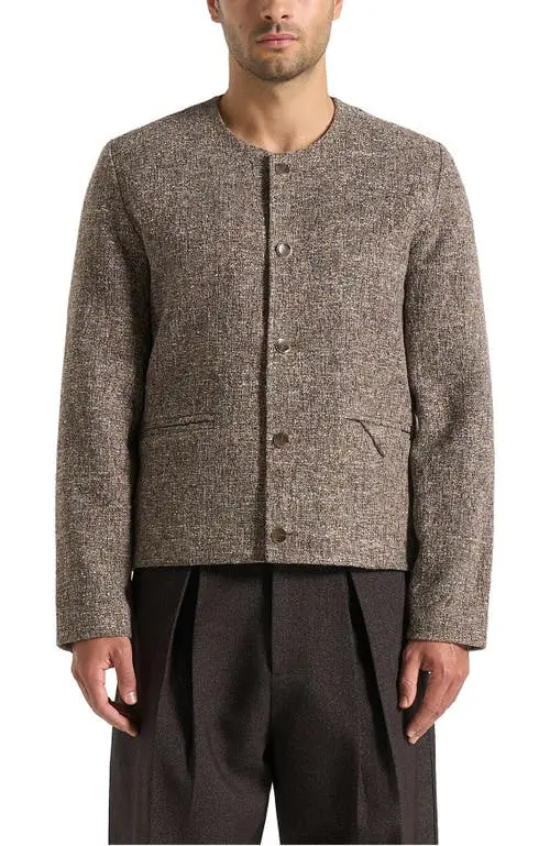Manière De Voir Textured Bomber Cardigan
