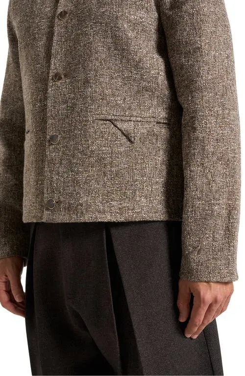 Manière De Voir Textured Bomber Cardigan