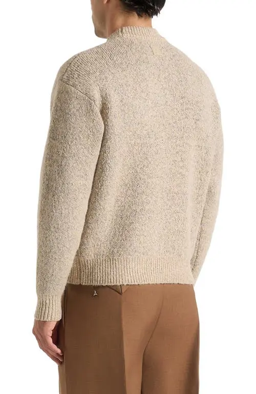 Manière De Voir Asymmetric Brushed Wool Knit Jumper