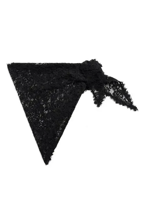 Manière De Voir Kadia Lace Head Scarf - Black