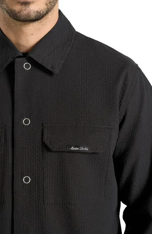 Manière De Voir Textured Cargo Jacket