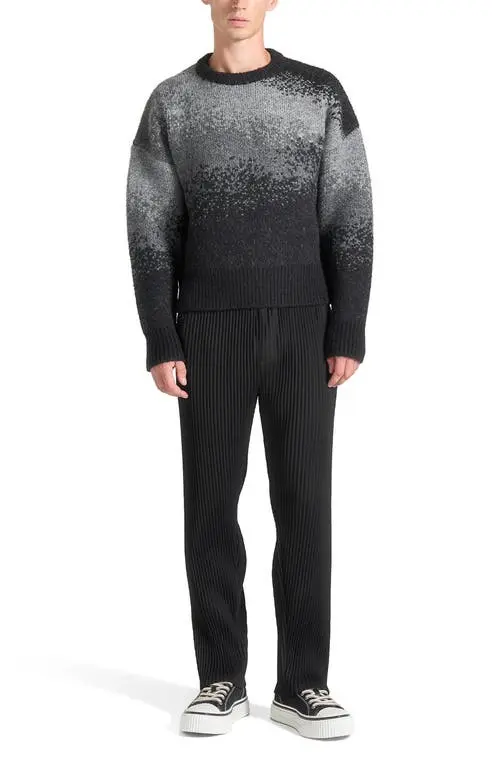 Manière De Voir Ombré Wool Blend Crewneck Sweater
