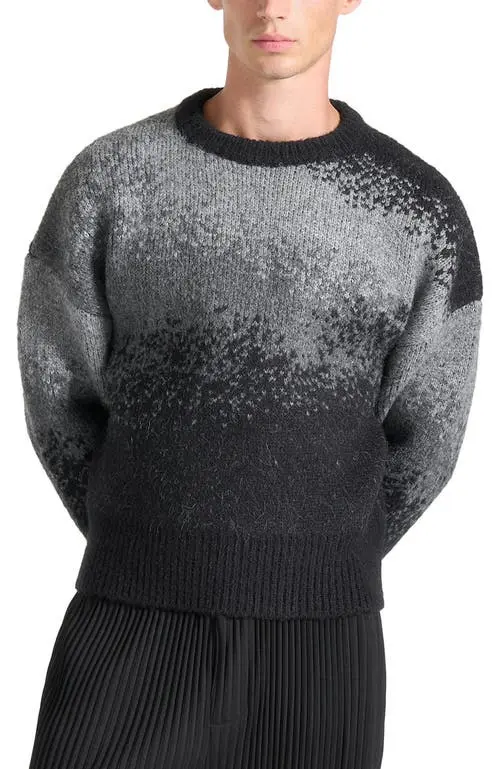 Manière De Voir Ombré Wool Blend Crewneck Sweater