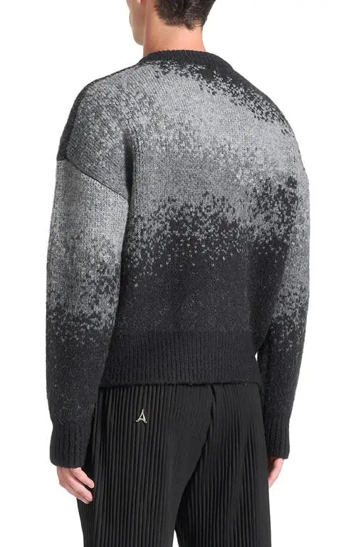 Manière De Voir Ombré Wool Blend Crewneck Sweater