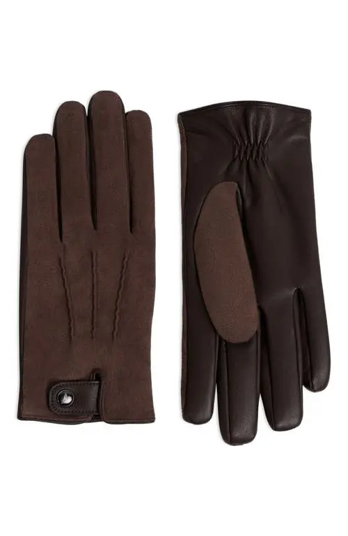 Manière De Voir Manier De Voir Mario Suede Gloves - Brown