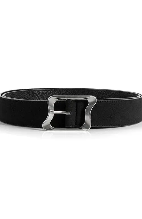 Manière De Voir Eleanor Suede & Leather Statement Belt