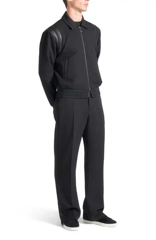 Manière De Voir Tailored Varsity Jacket - Black