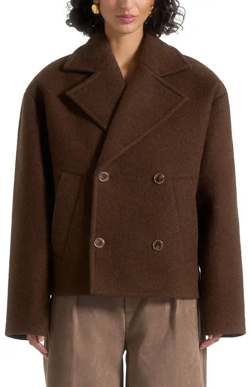 Manière De Voir Mika Double Breasted Wool Jacket