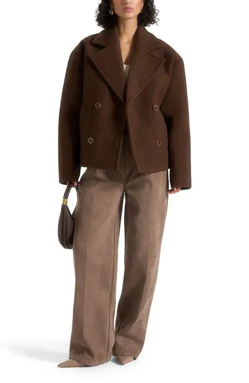 Manière De Voir Mika Double Breasted Wool Jacket