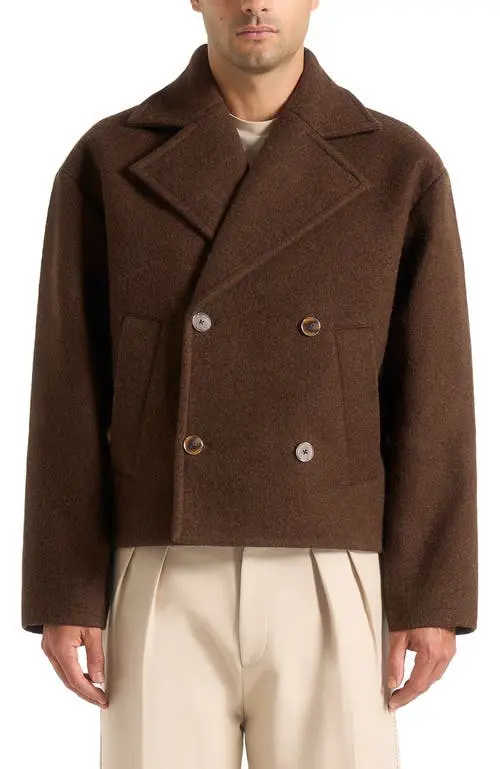 Manière De Voir Mika Double Breasted Wool Jacket