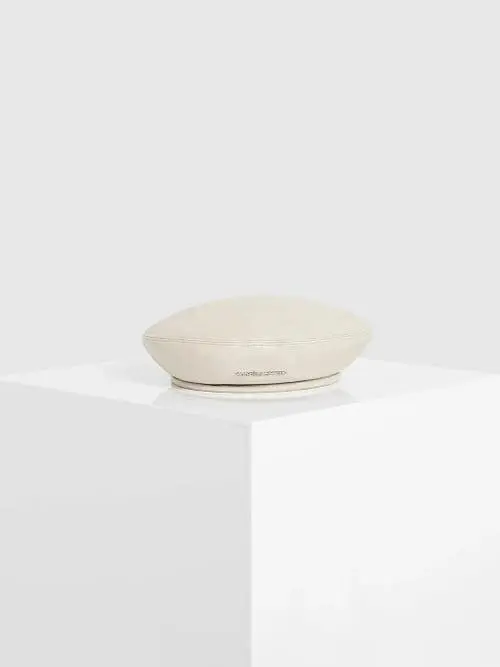 Manière De Voir Maniere De Voir Anya Vegan Leather Beret - Beige