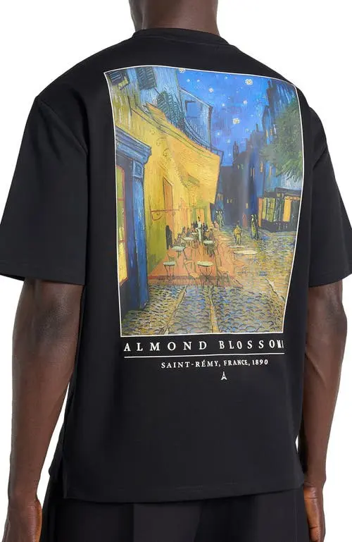 Manière De Voir Anders Cafe Terrace At Night Cotton T-shirt