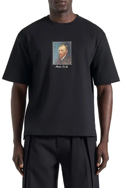 Manière De Voir Anders Cafe Terrace At Night Cotton T-shirt