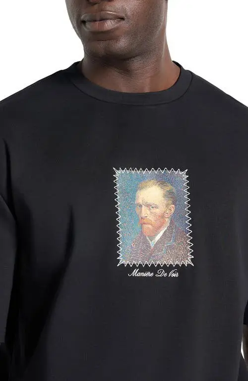Manière De Voir Anders Cafe Terrace At Night Cotton T-shirt