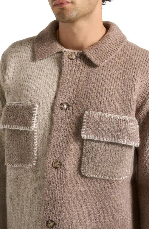 Manière De Voir Color Block Mohair-blend Cardigan