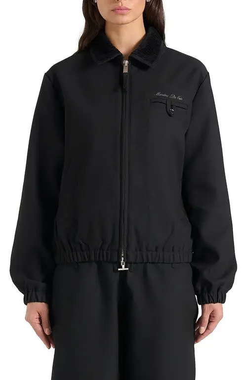 Manière De Voir Twill Signature Jacket - Black
