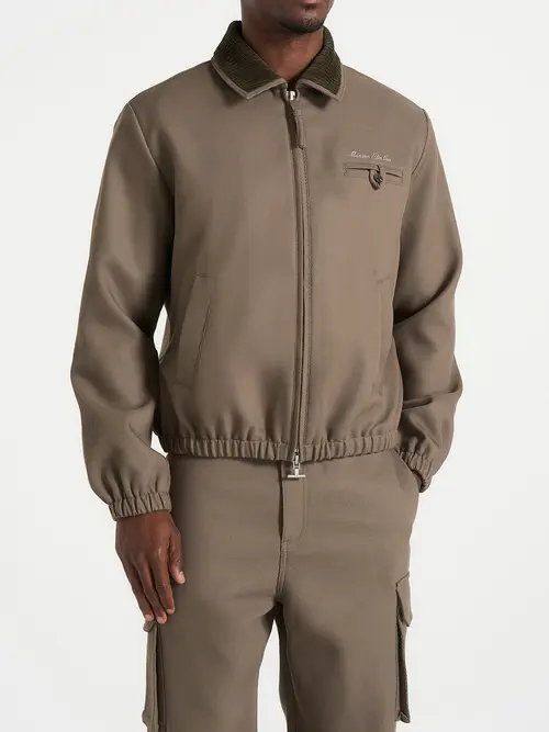 Manière De Voir Twill Signature Jacket - Olive