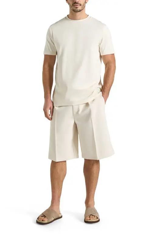Manière De Voir Auguste Tailored Twill Bermuda Shorts - Cream
