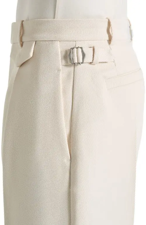 Manière De Voir Auguste Tailored Twill Bermuda Shorts - Cream