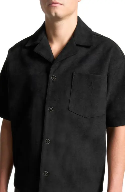 Manière De Voir Luc Boxy Suede Shirt