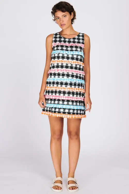 RACHEL ANTONOFF Freddie Mini Shift Dress - Tablecloth Multi