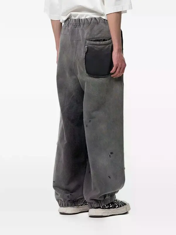 Mihara Yasuhiro Sun-faded-like Sweat Pants - Black