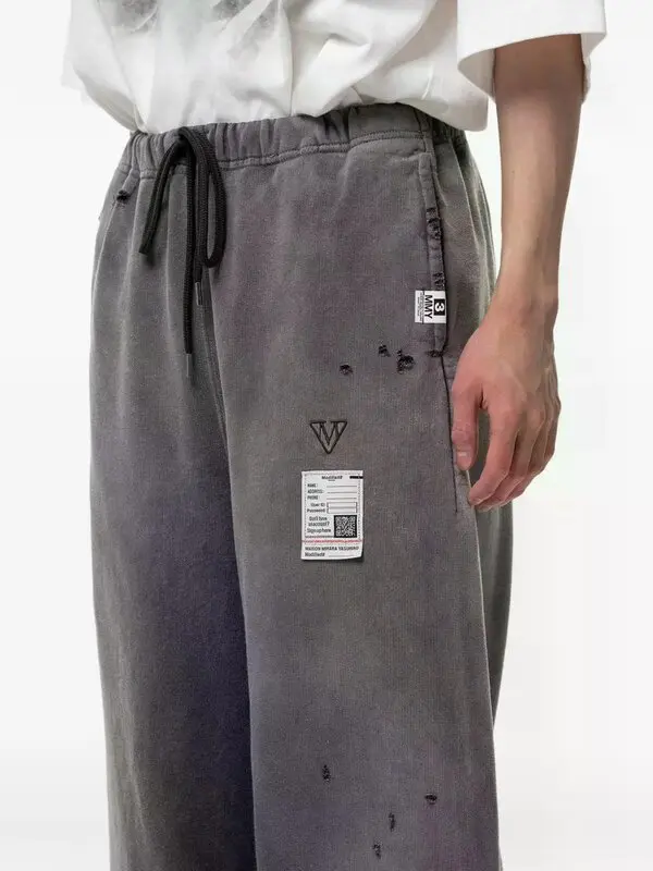 Mihara Yasuhiro Sun-faded-like Sweat Pants - Black