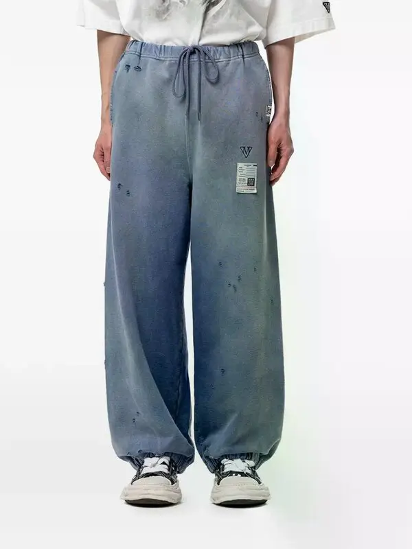 Mihara Yasuhiro Sun-faded-like Sweat Pants - Blue