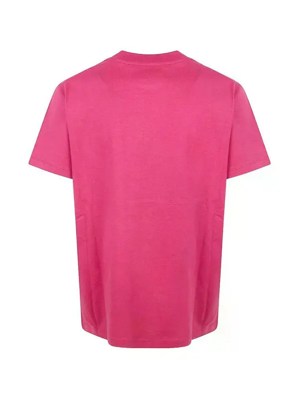 Moncler Embroidered Logo T-shirt - Pink