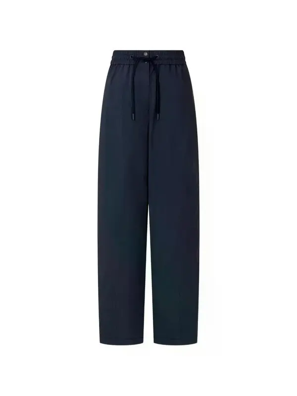 STUDIO TOMBOY Elasticated Drawstring Wide-leg Trousers - Blue