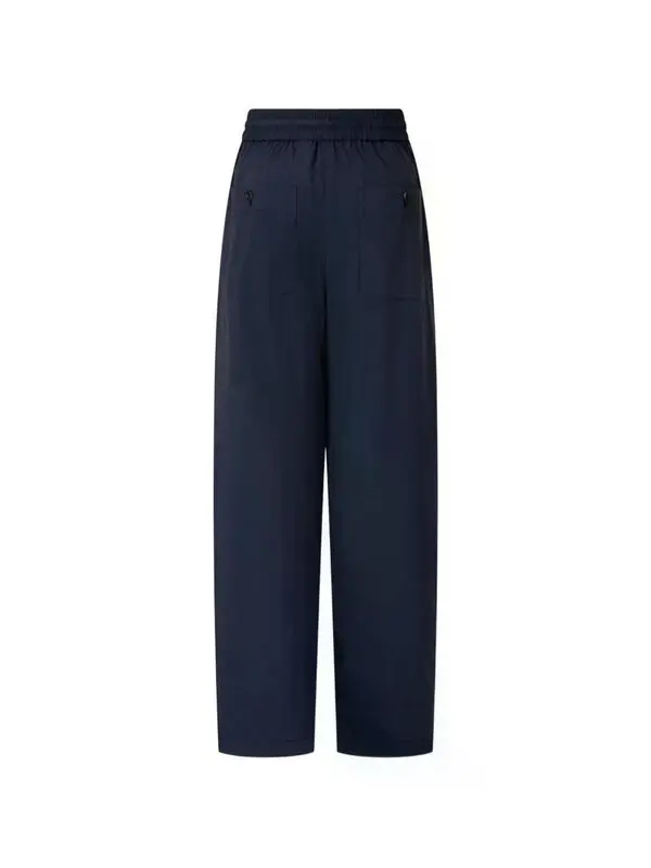STUDIO TOMBOY Elasticated Drawstring Wide-leg Trousers - Blue