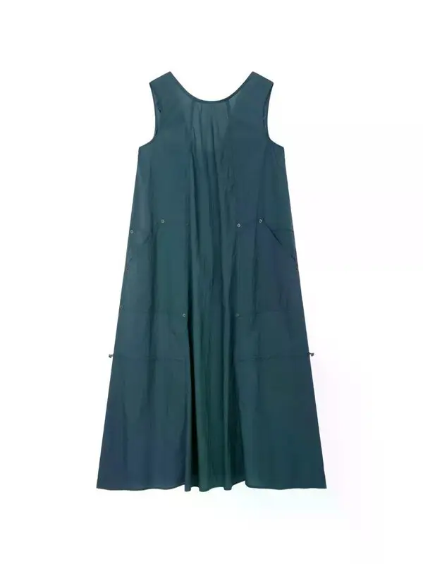 STUDIO TOMBOY Sleeveless Drawstring Waist Dress - Blue
