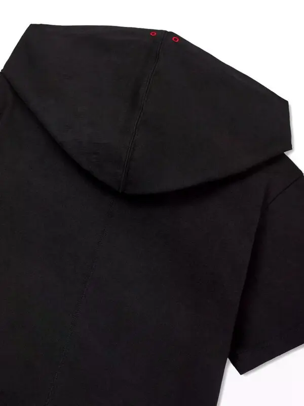 STUDIO TOMBOY Short Sleeve Hoodie - Black