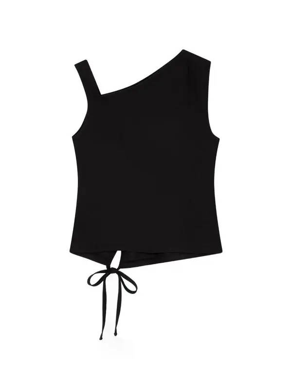 STUDIO TOMBOY Asymmetric Sleeveless Top With Tie Detail