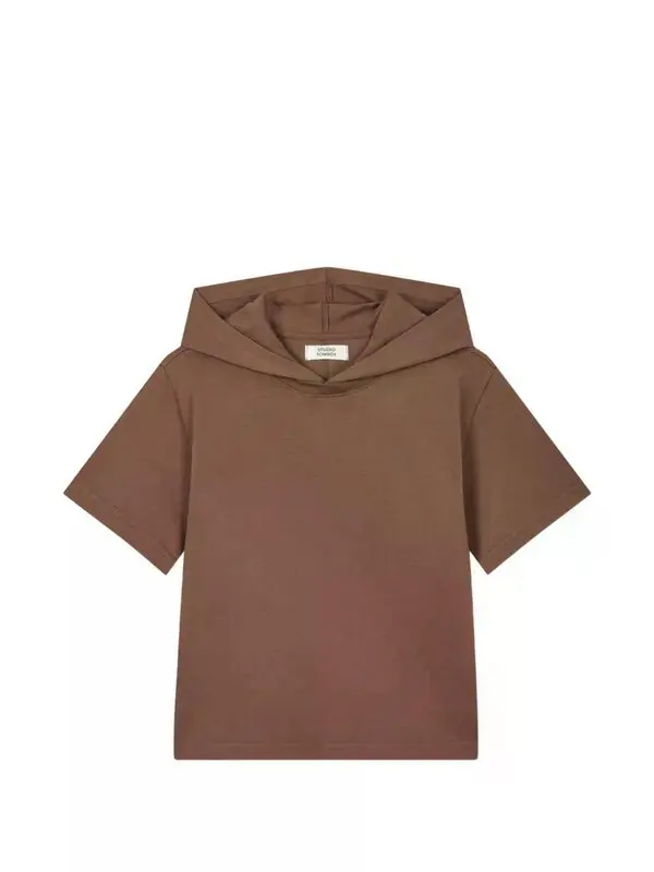 STUDIO TOMBOY Short Sleeve Textured Hoodie