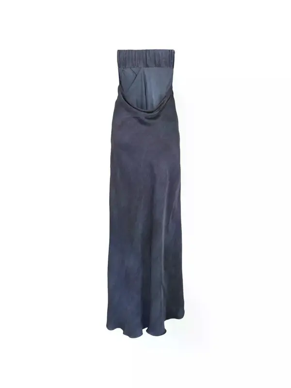 CORTANA Elira Draped Strapless Maxi Dress - Blue